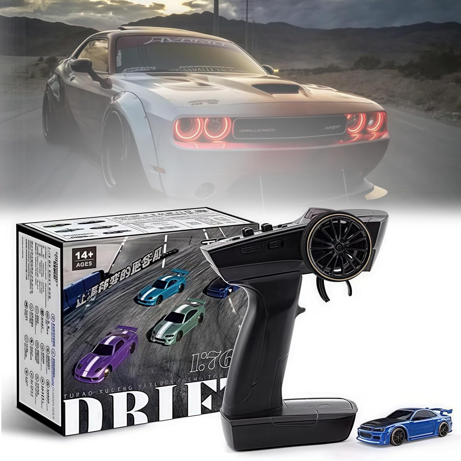 Turbo Racing 1/76 RC, Mini Turbo Drive 1/76 Scale Rc Micro Drift Car ...