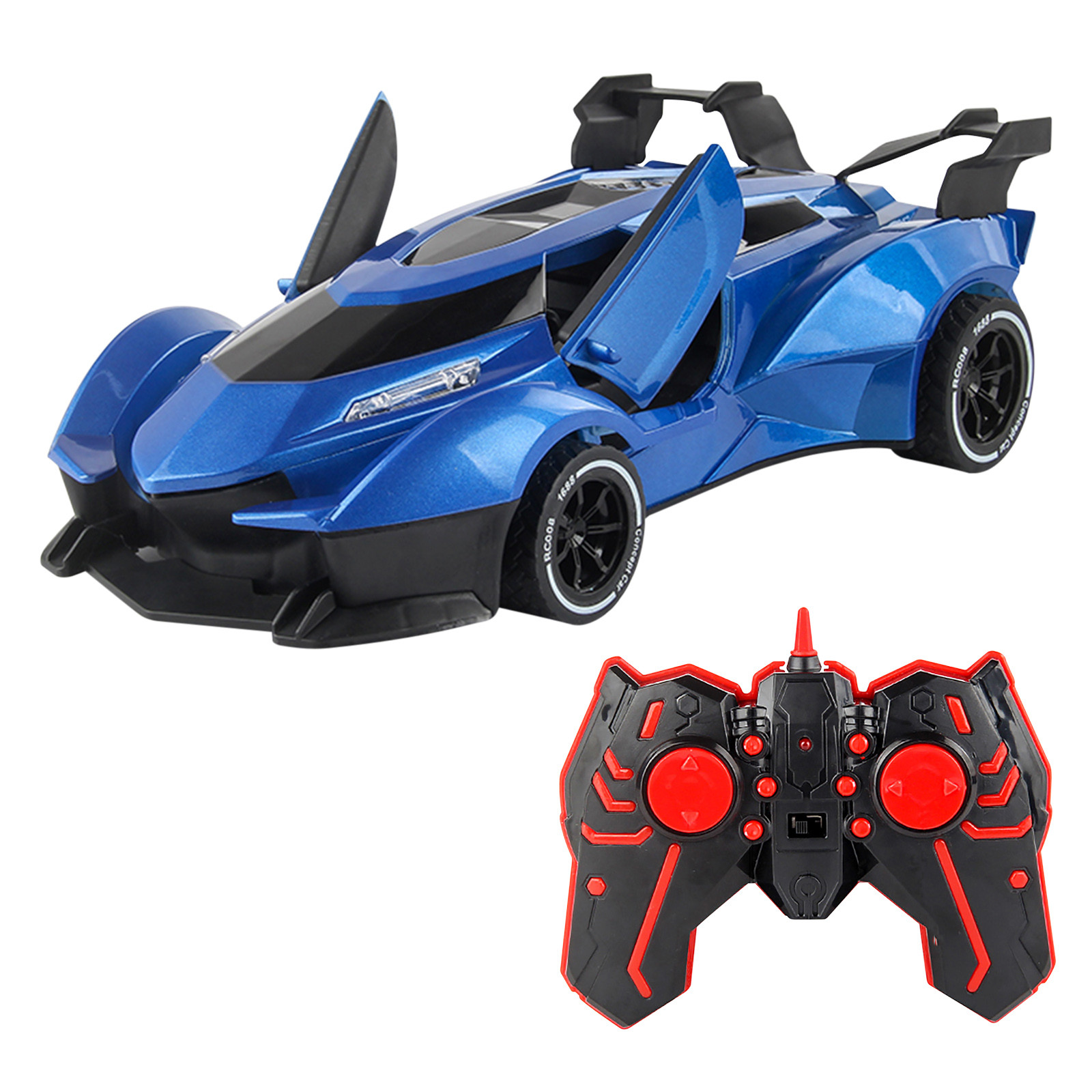 Turbo Racing 1:76 Scale Drift RC Car with Gyro Mini Full Proportional ...