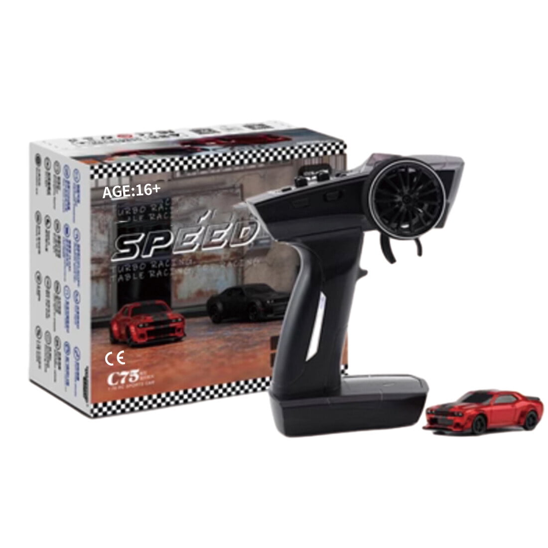 Turbo Racing Sport RC Drift Car, 1/76 Scale 2.4G 3CH Electric RWD RC ...