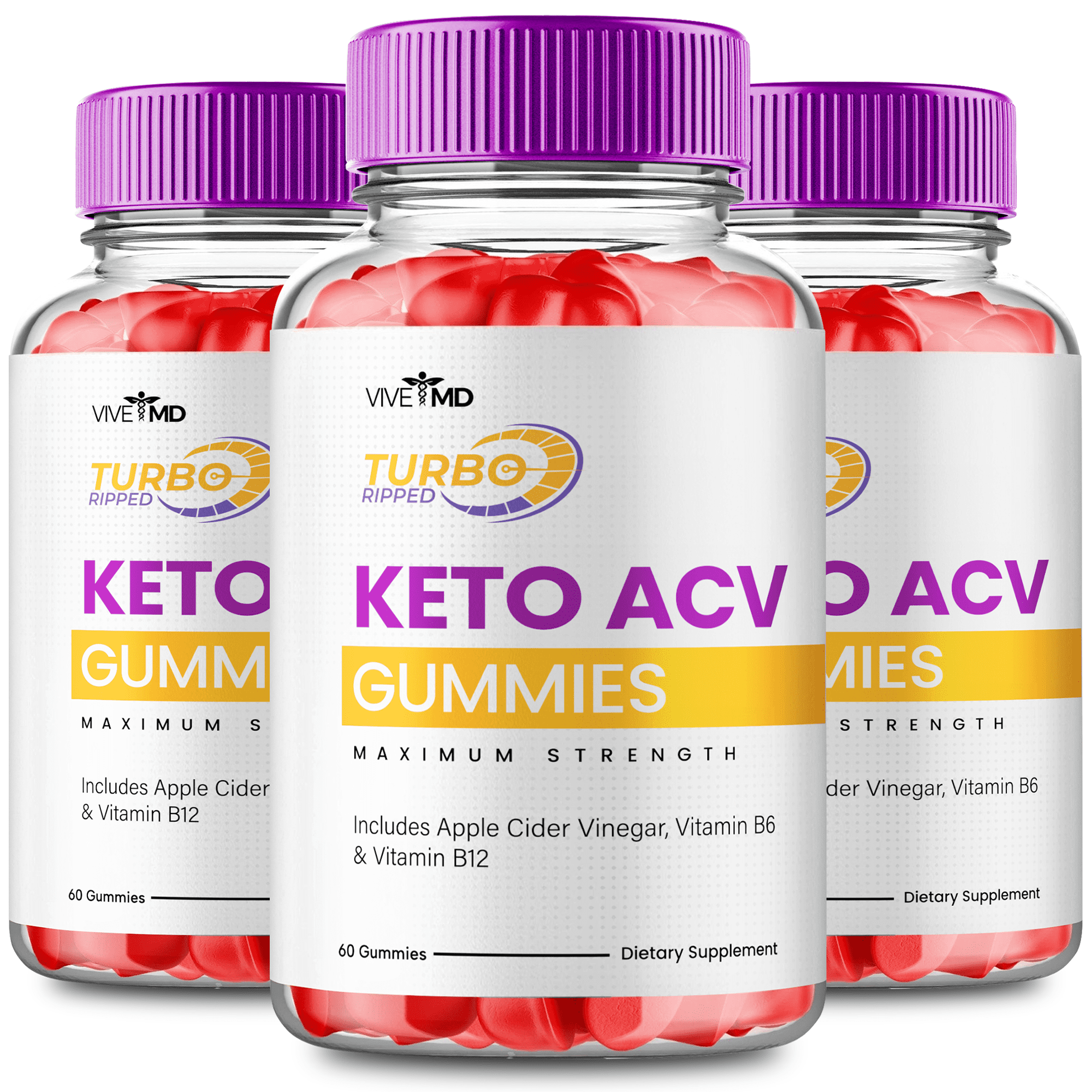 Turbo Ripped Keto ACV TurboRipped ACV-Keto Gummies (3 Pack) - Walmart.com