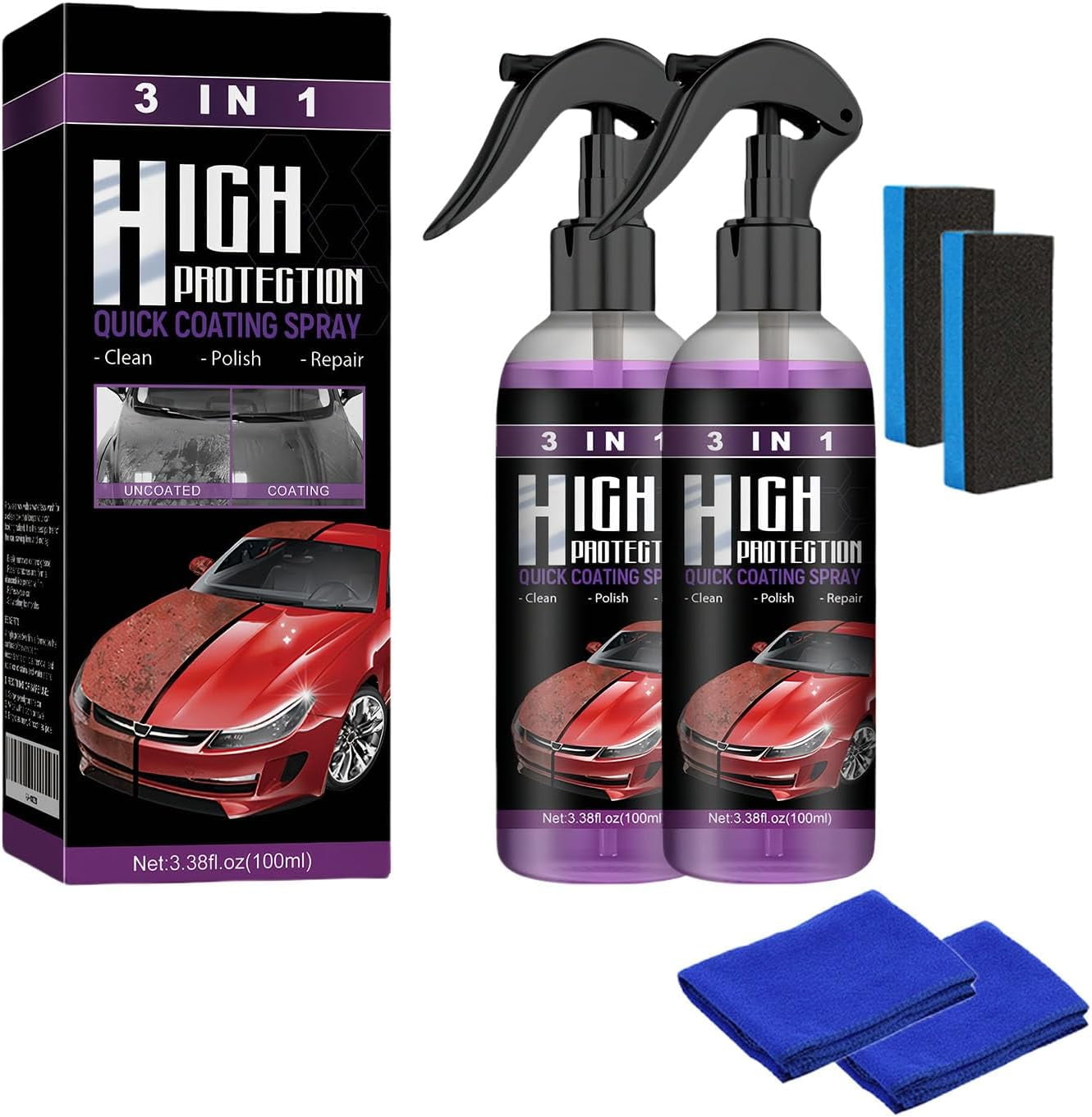 Turbo Shine Nexa, 2025 New Nexa Turbo Shine 3 in 1 Spray Paint, High Protection Coating, Easy to ...