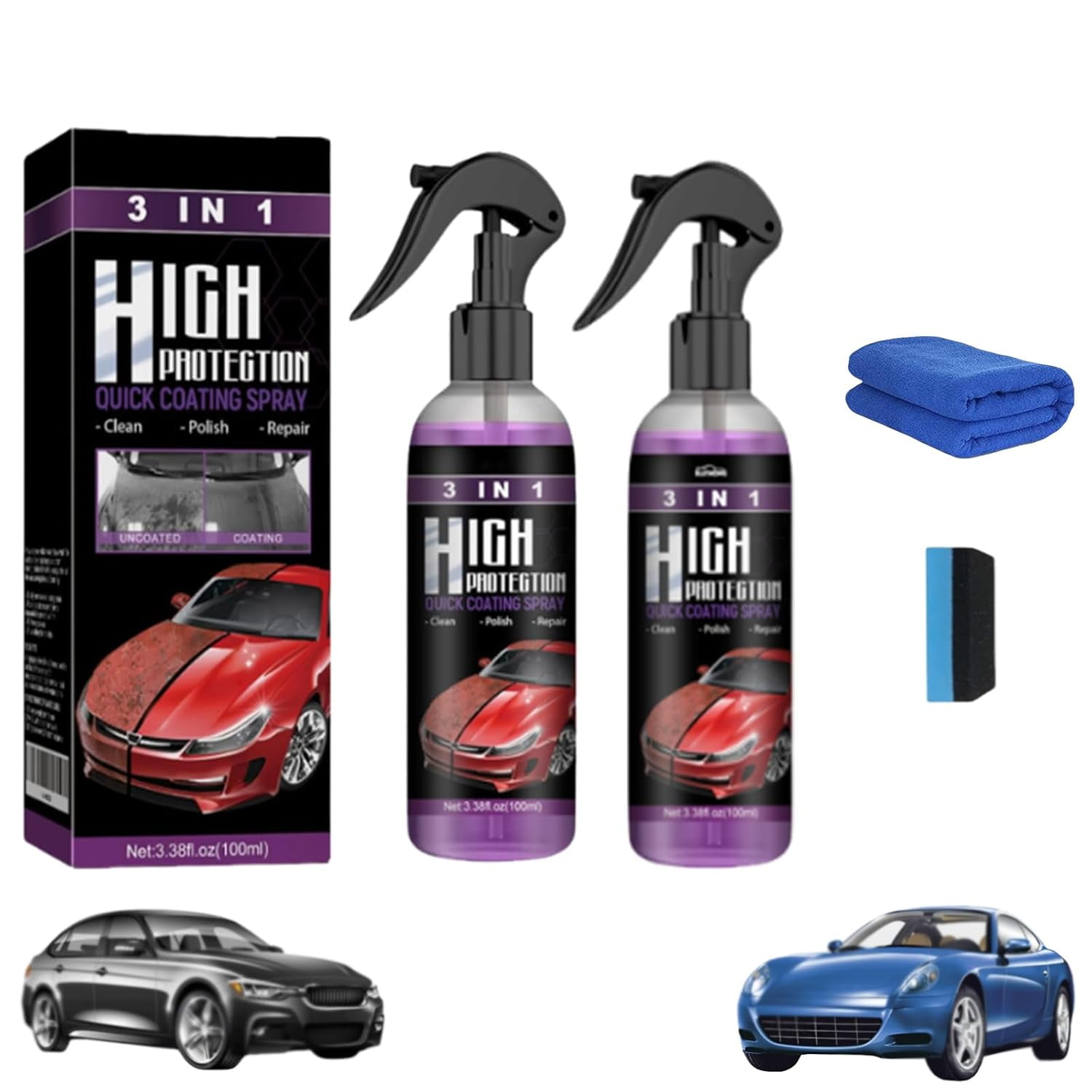 Turbo Shine Nexa, 2025 Upgrade 3 in 1 High Protection Fast Car Paint ...