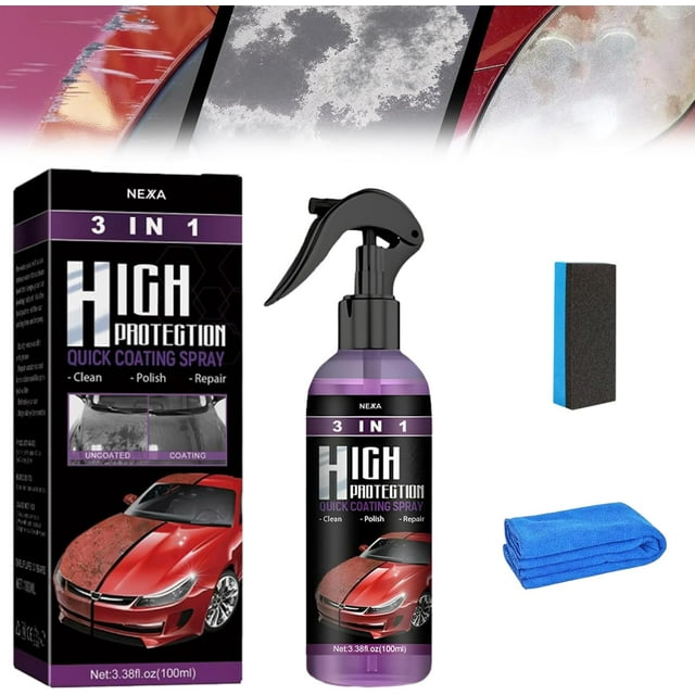 Turbo Shine Nexa, 2025 Upgrade 3 in 1 High Protection Fast Car Paint Spray, Automatic Manual ...