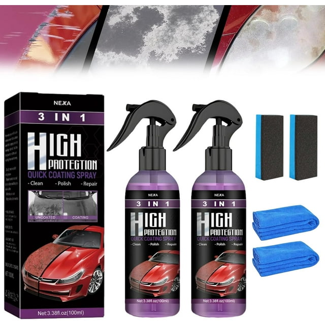 Turbo Shine Nexa, 2025 Upgrade 3 in 1 High Protection Fast Car Paint Spray, Automatic Manual ...