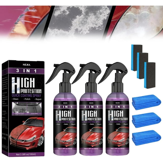 Turbo Shine Nexa, 2025 Upgrade 3 in 1 High Protection Fast Car Paint Spray, Automatic Manual ...