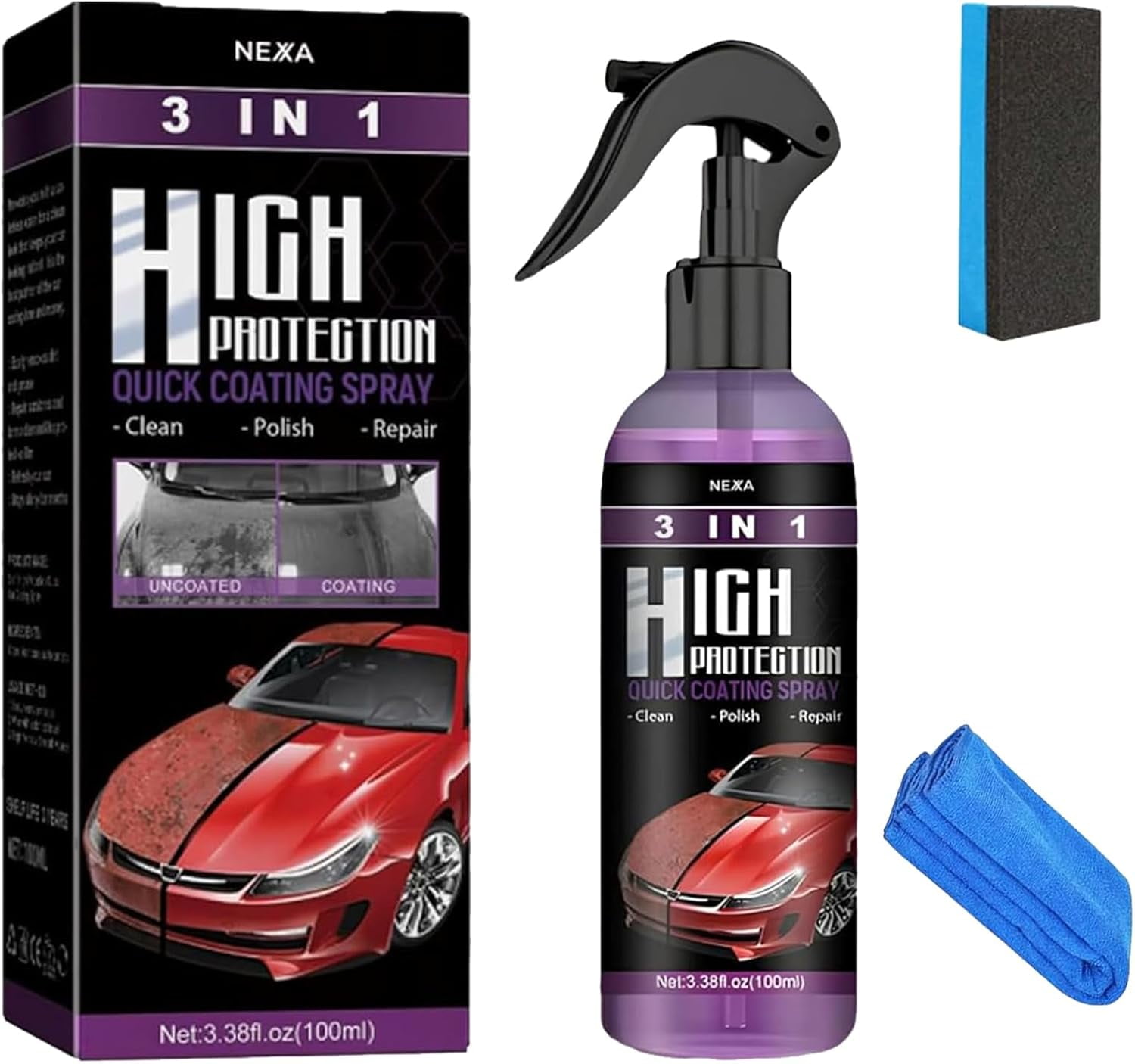 Turbo Shine Nexa, Automatic Manual Paint Color Change Cleaning Coating, 2025 Upgrade 3 in 1 High ...