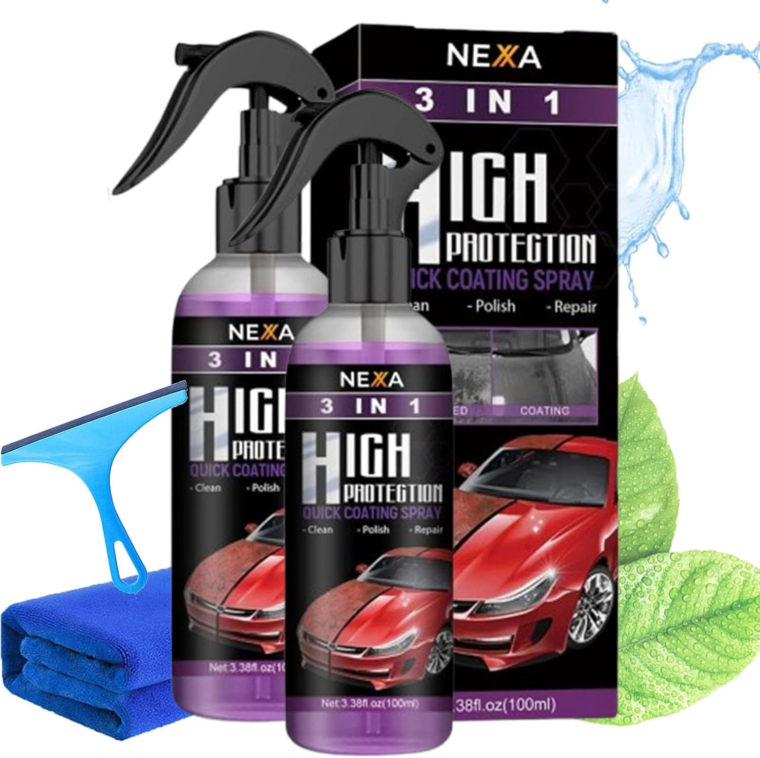 Turbo Shine Nexa Car Spray, Nexa Turbo Shine Spray Paint, X3 Nexa Car Scratch Remover, High ...