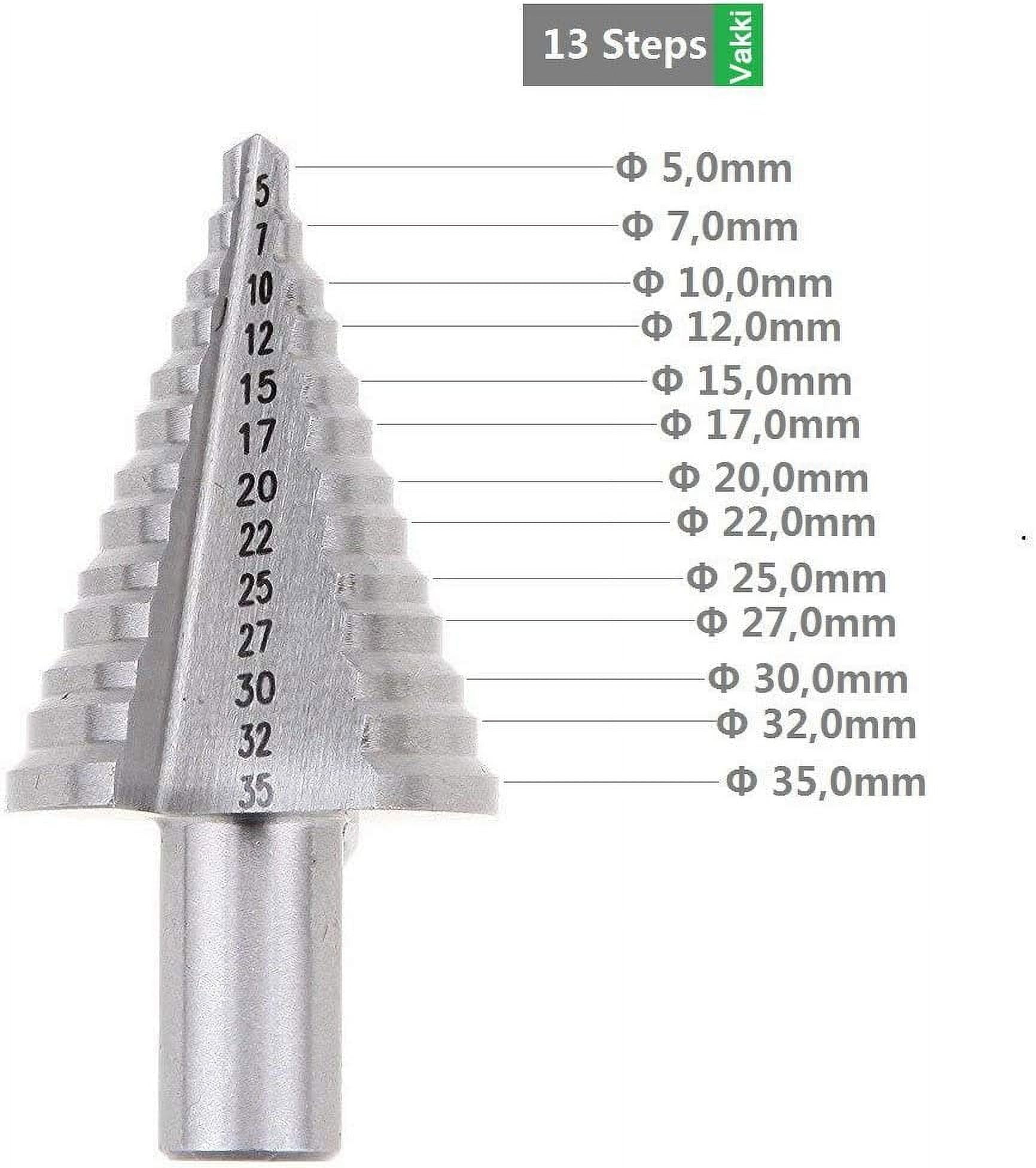 Turbo Step Drill Bit, Double Flute Design For Smooth Cutting And Self ...