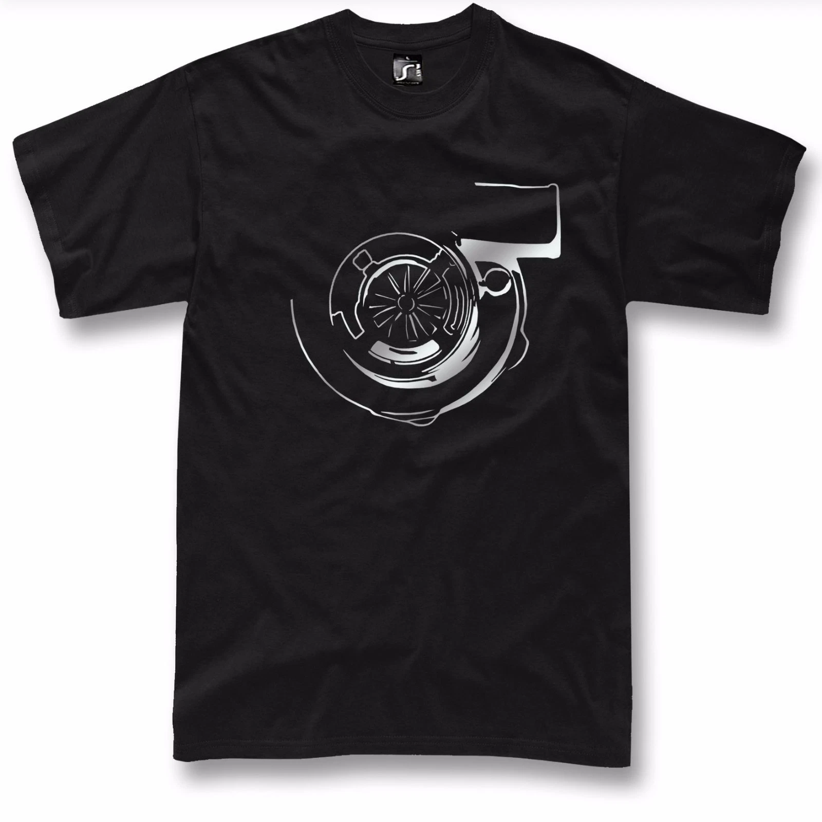 Turbo T Shirt Boost JDM Tuning Drift car NEW Silver Graphic design ( S ...