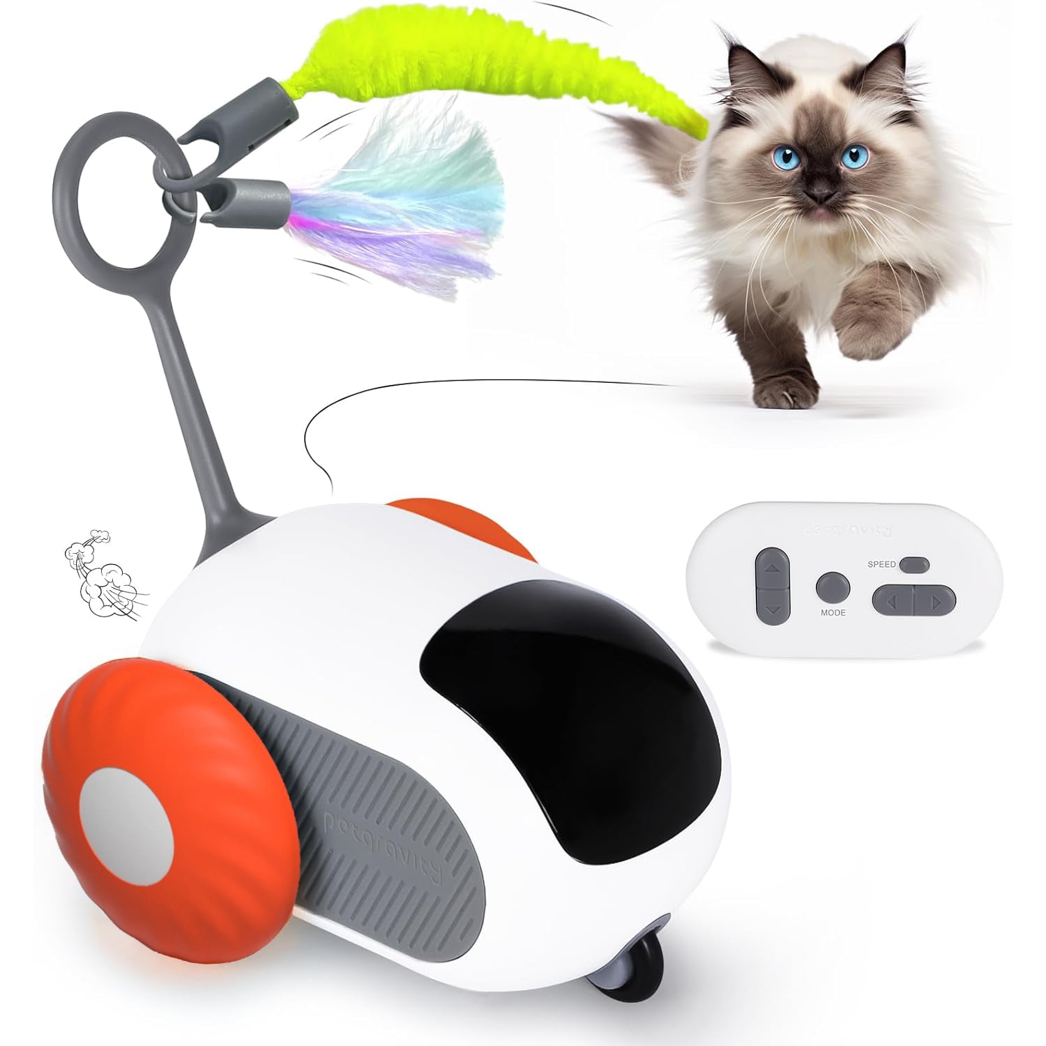 Turbo Tail 3.0, Teazys Cat Toy Turbo Tail, Smart Remote Control ...