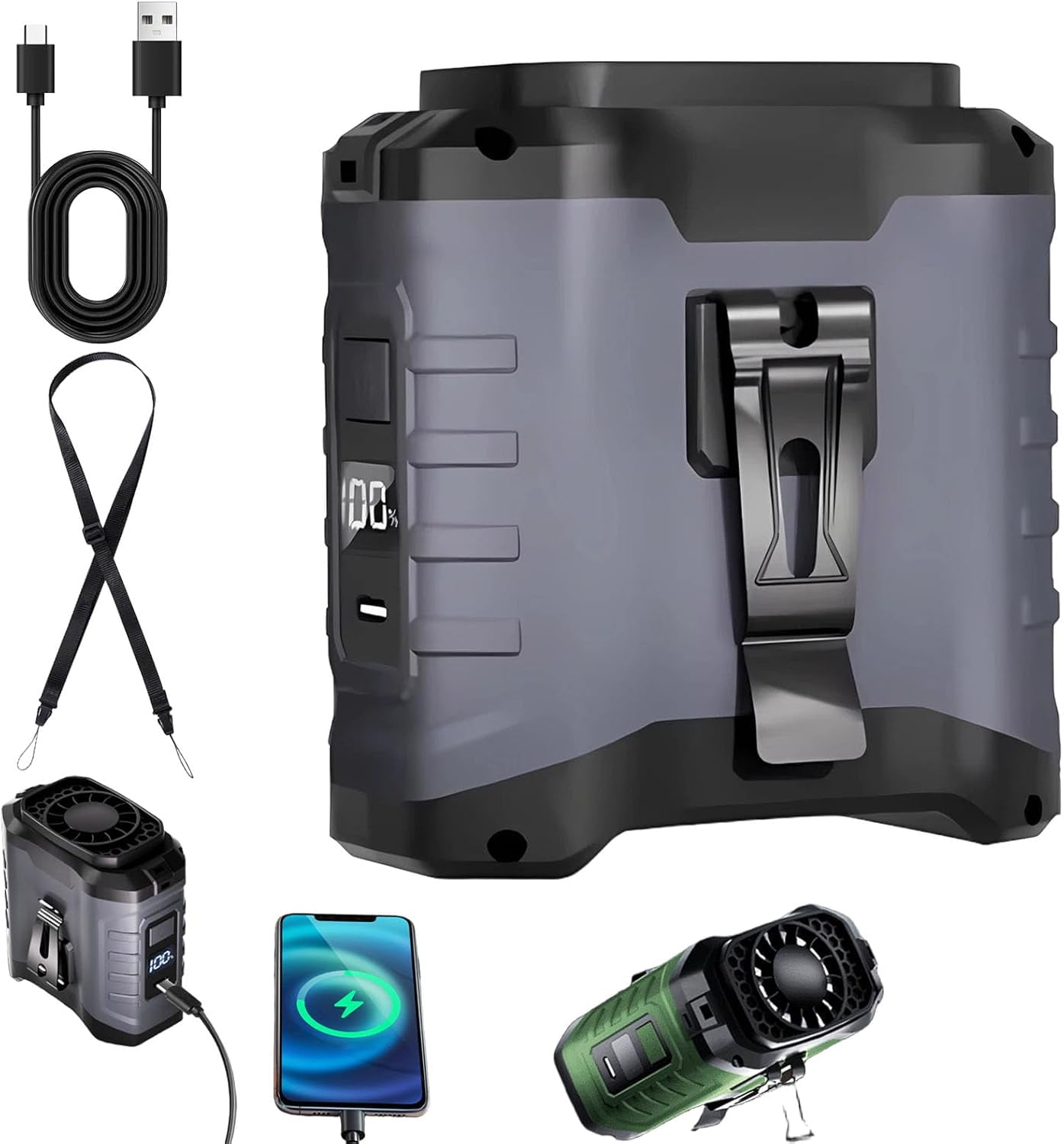 Turbo Track Fan, Turbotrack Fan, 2025 Portable Personal Waist Fans ...