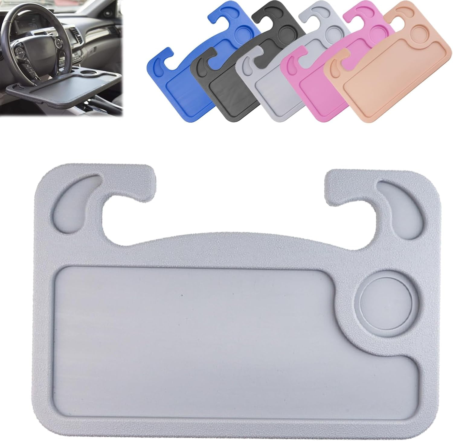 Turbo Track Tray, Turbotrack Tray, 2 in 1 Car Steering Wheel Tray ...