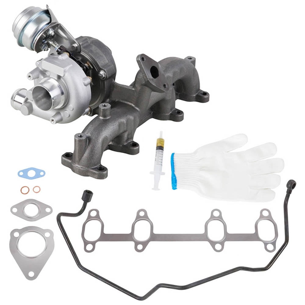 Turbo Turbocharger w/ Gaskets & Oil Line For Volkswagen VW Golf Jetta ...