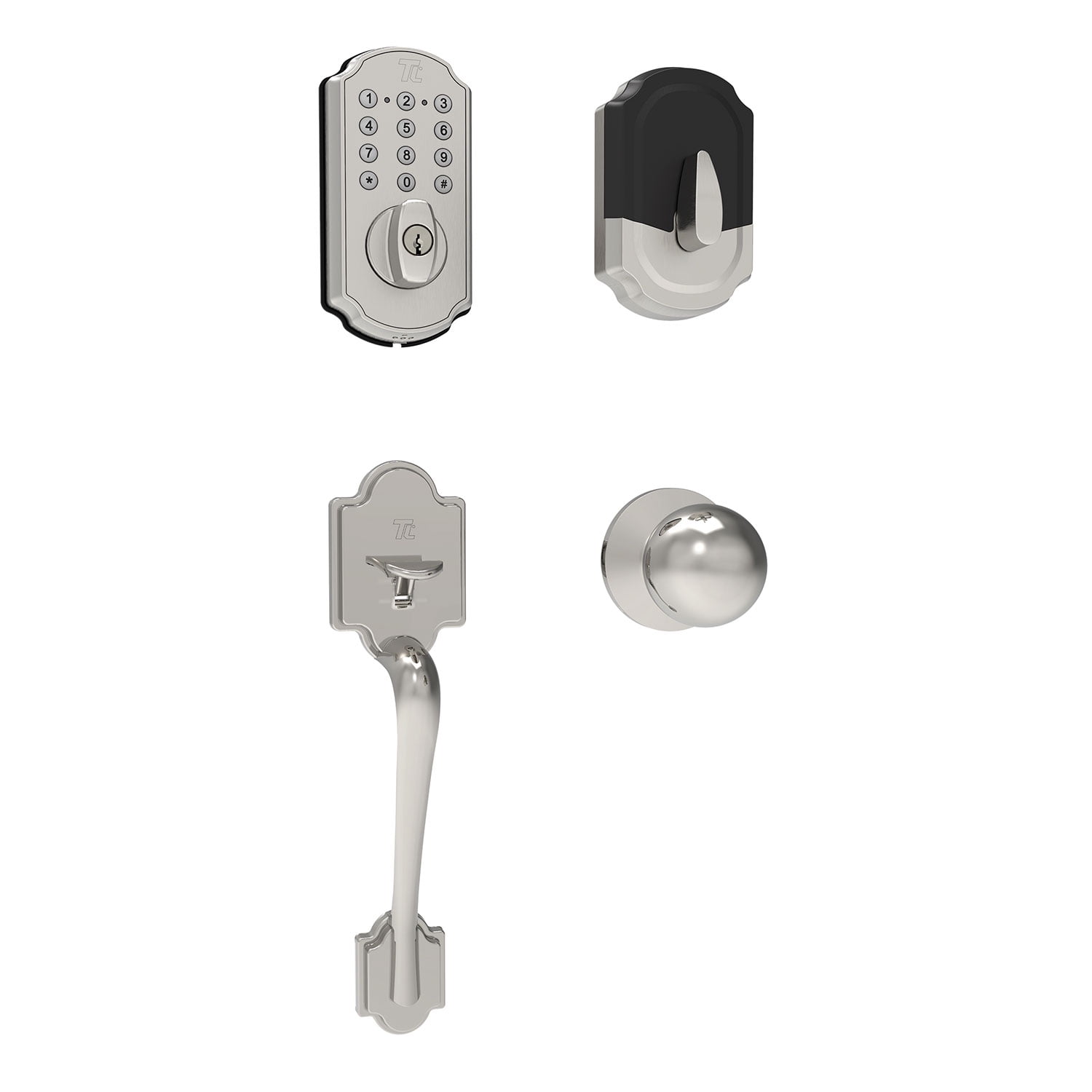 TurboLock Keyless Entry Lockset with Digital Deadbolt and Keypad Handle ...