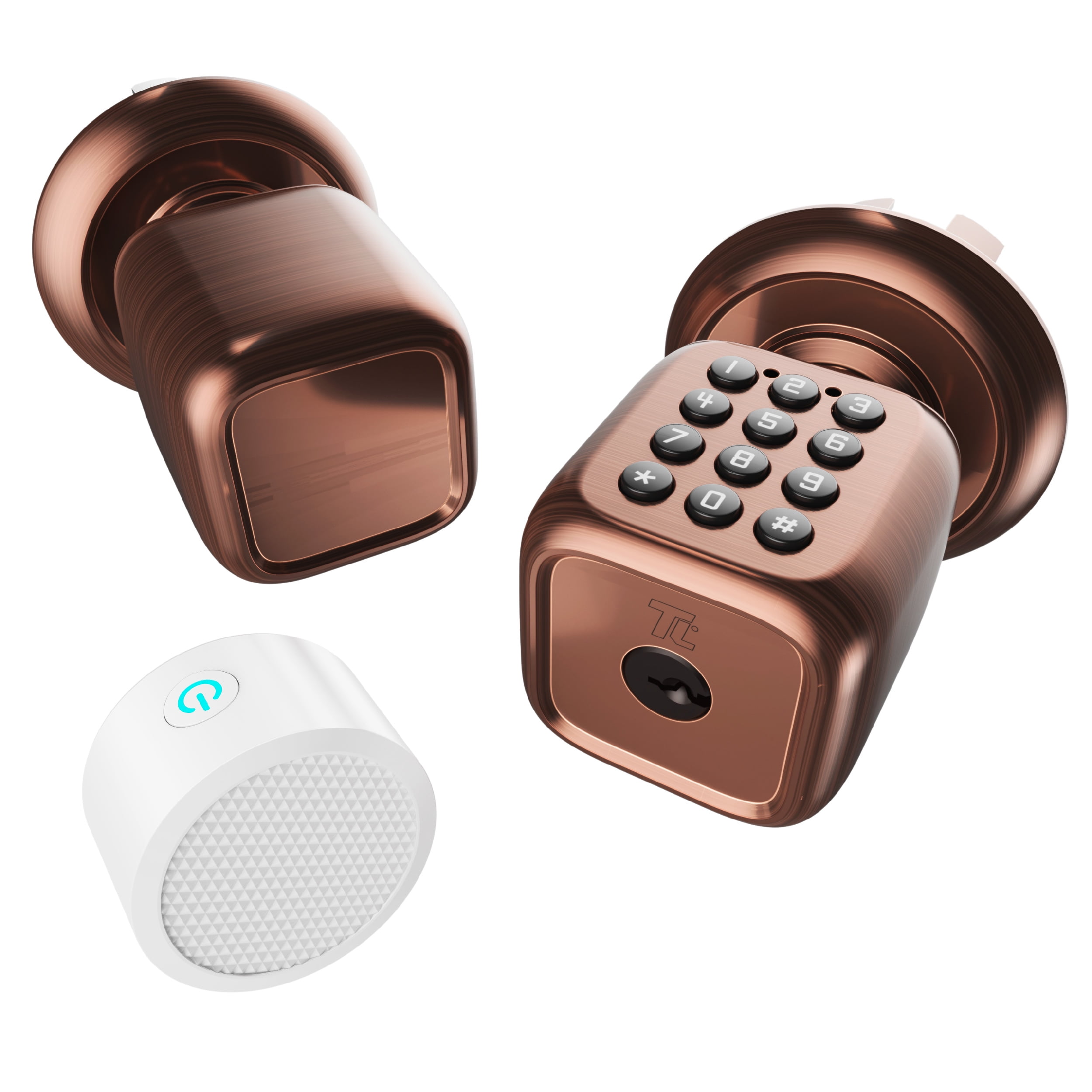 TurboLock TL111WM Smart Door Lock Wi-Fi Bridge Remote Keypad Door Knob ...