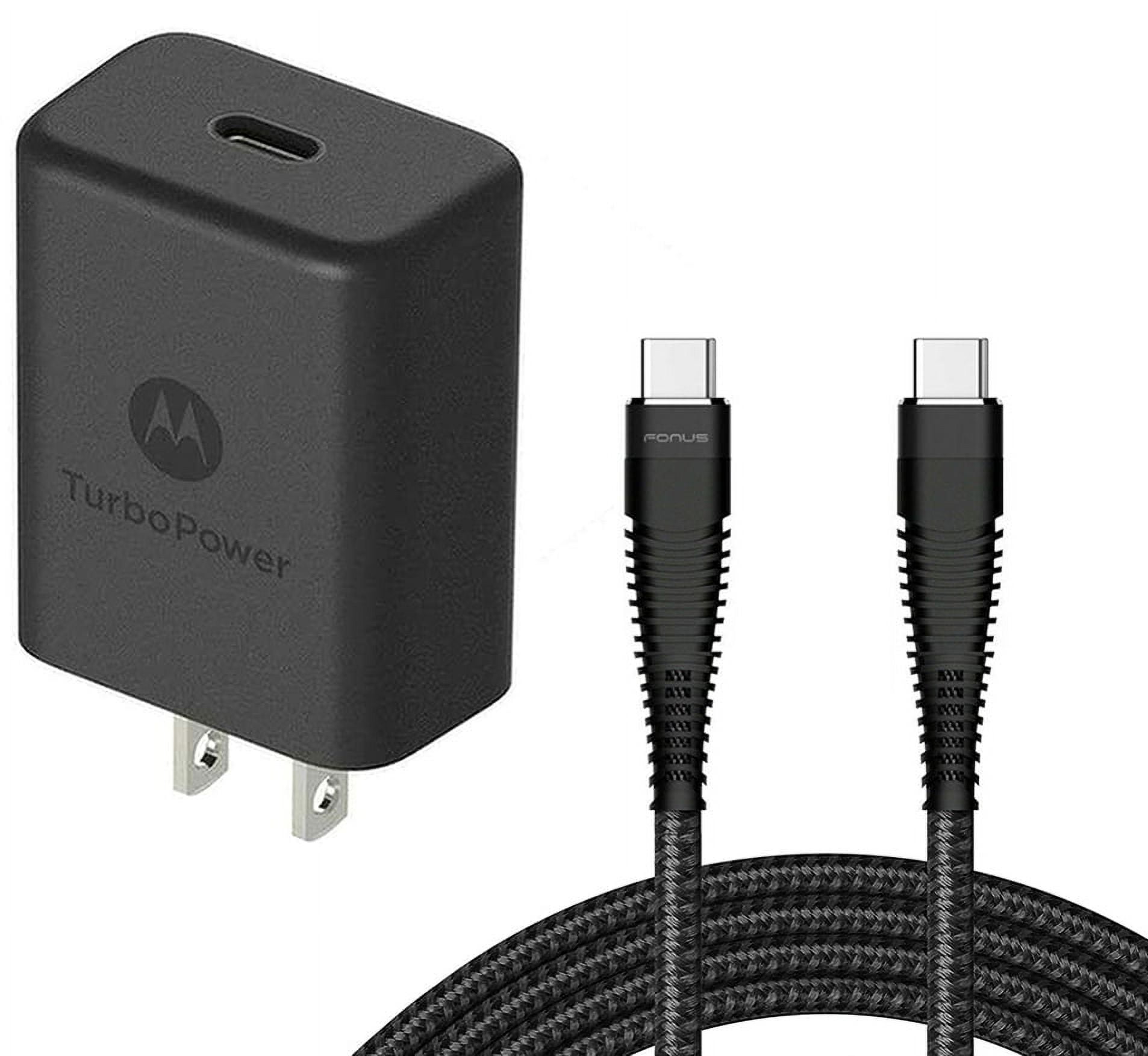 TurboPower PD 27W Fast Home Charger for Motorola Edge Plus (2023)/(2022 ...