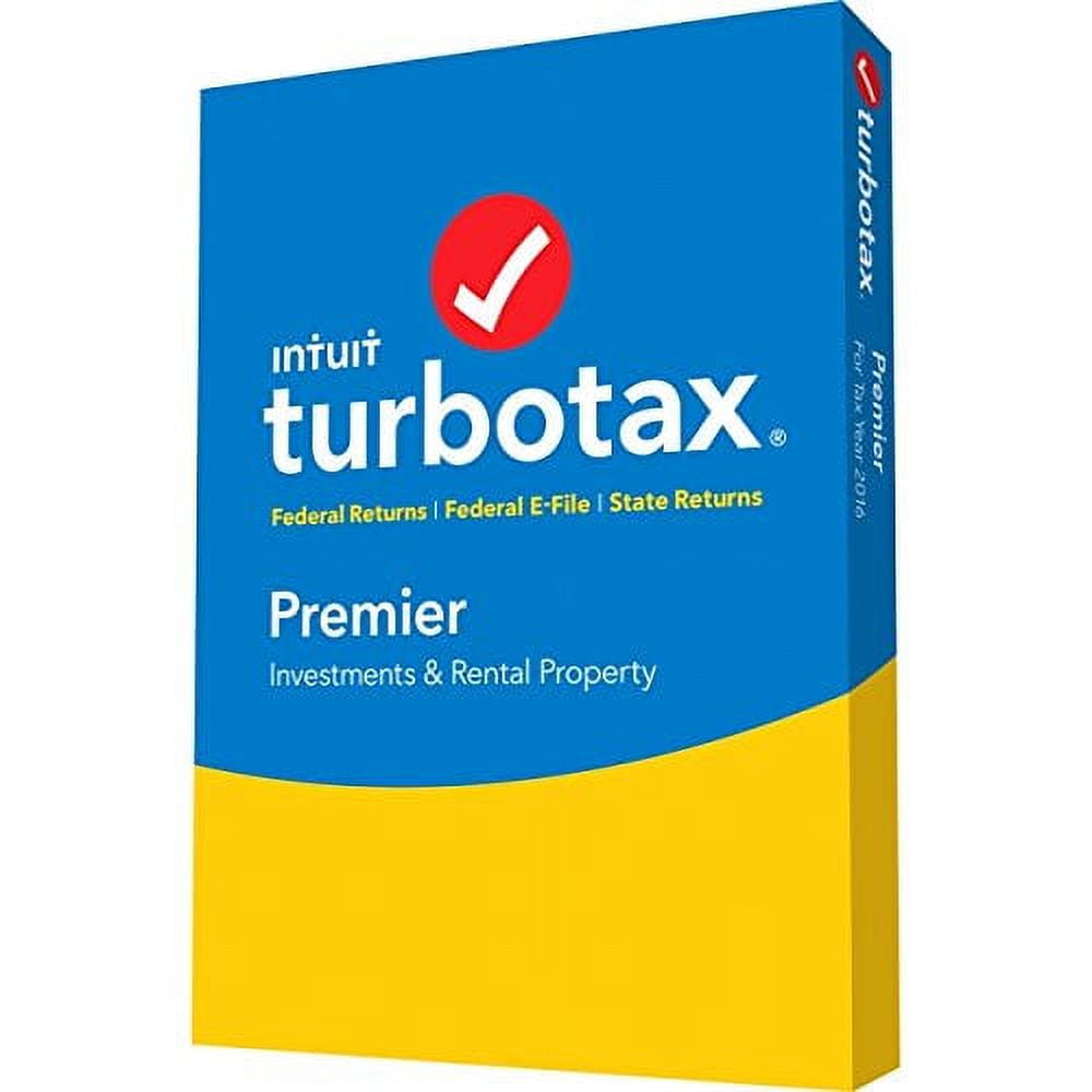TurboTax Premier (Federal and State) for Windows/Mac, Tax Year 2016 ...