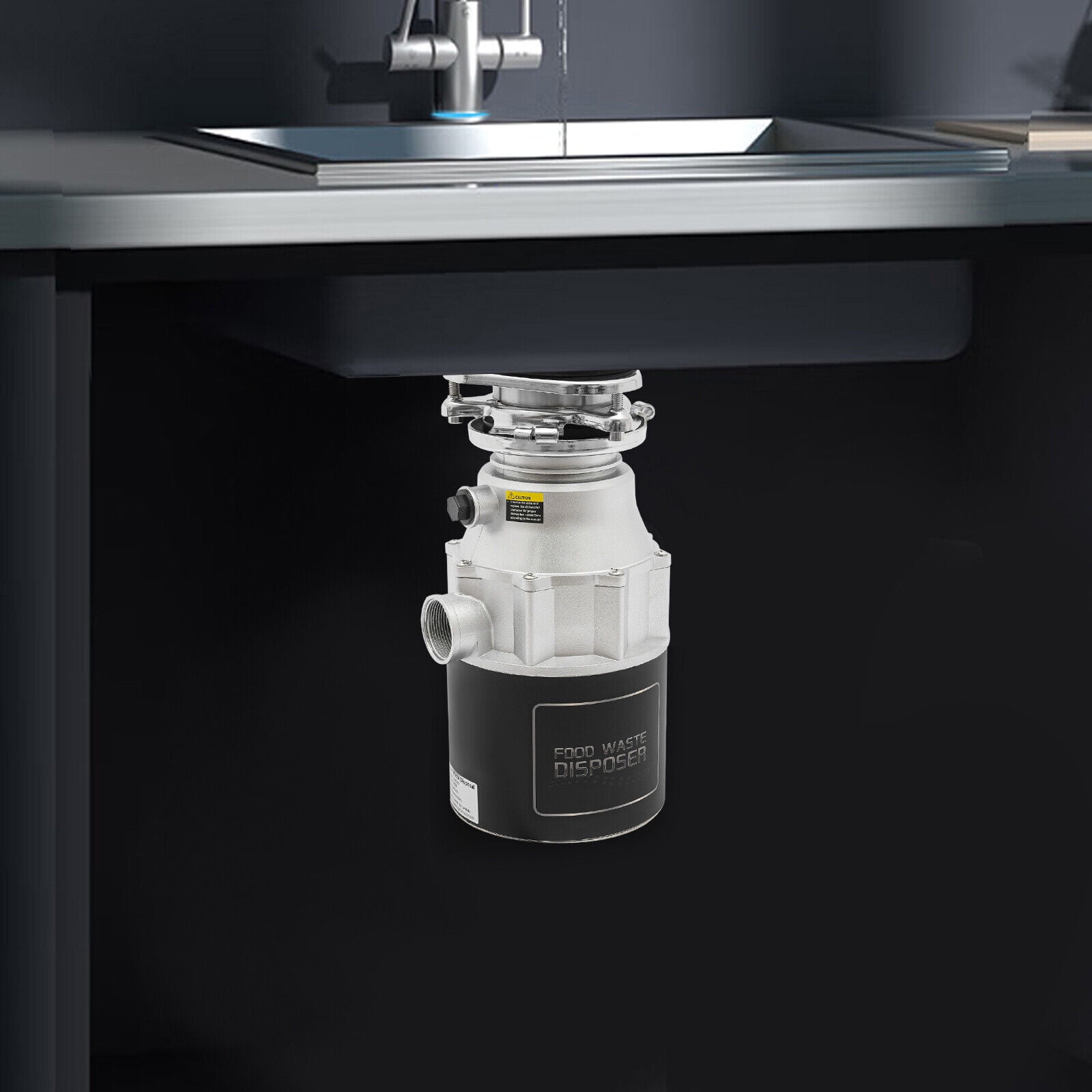 Turbocharged Kitchen Waste Disposer 560W Pure Copper Motor Sink Waste ...