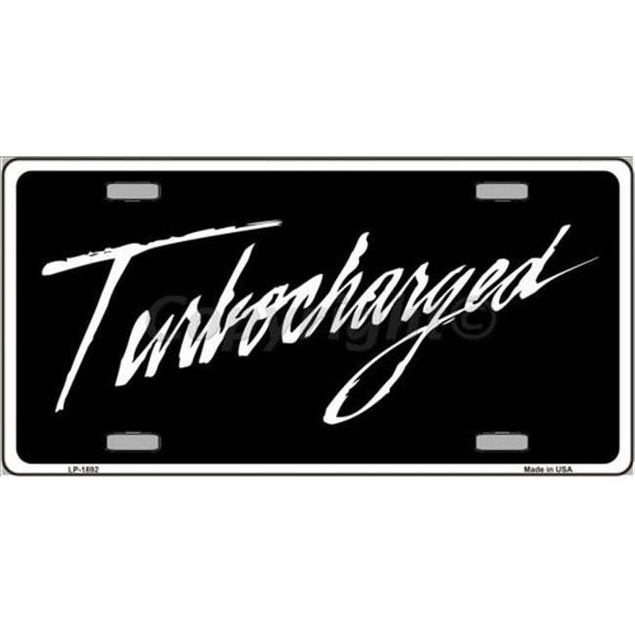 Turbocharged Lightning Script License Plate - Walmart.com