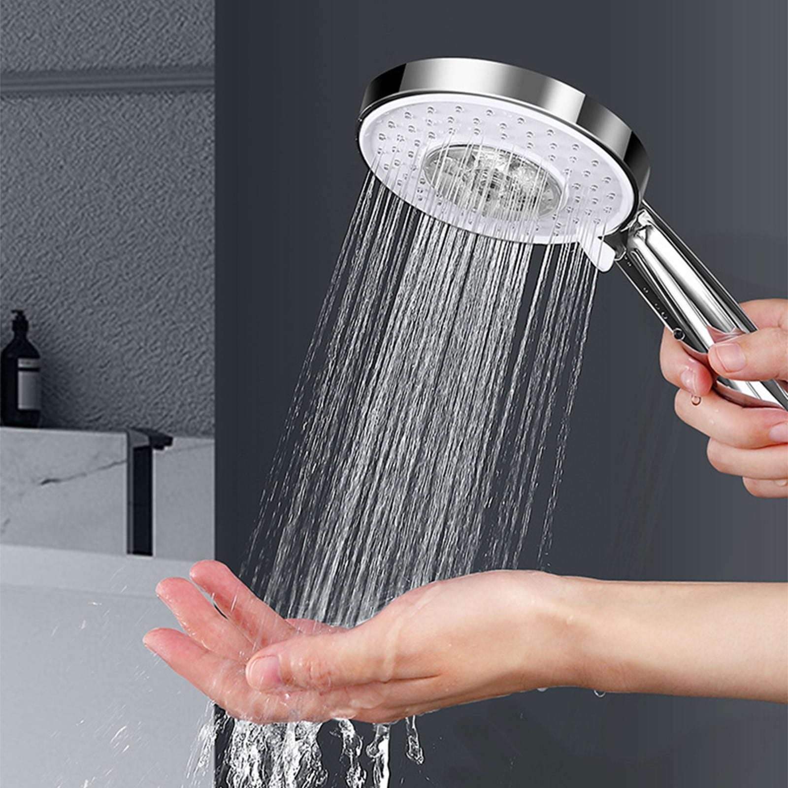 Turbocharged Shower Head, Large Panel High Pressure Shower Nozzle, 3 ...
