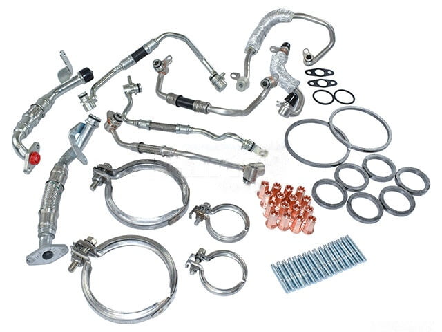Turbocharger Coolant and Oil Supply / Return Line Kit for 2011-2013 BMW ...