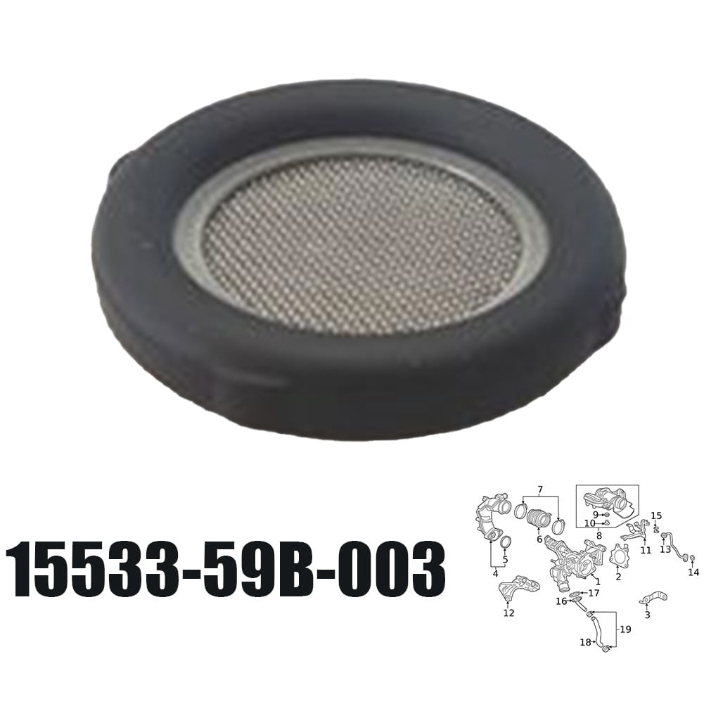 Oil Feed Turbocharger Filter for Honda Accord, Crv, Civic - Model 15533 ...