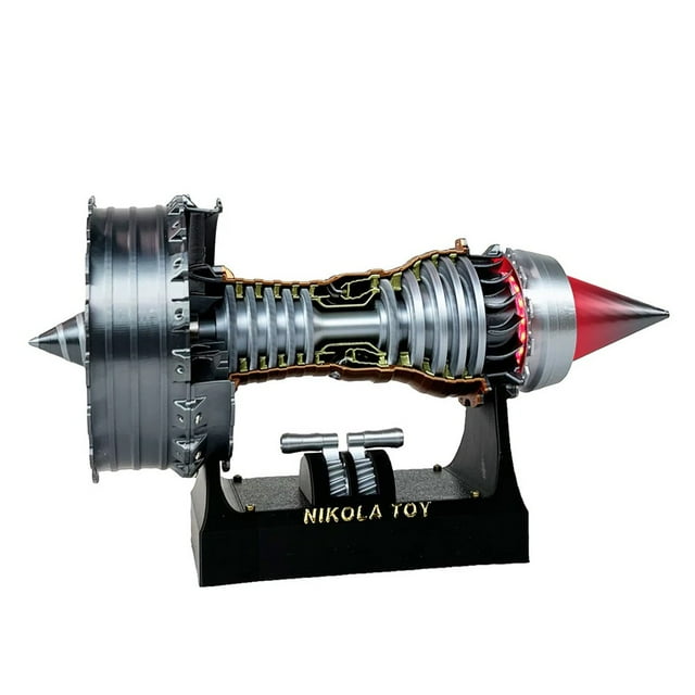 Turbofan Engine Model Adjustable Speed Aircraft Engine Turbojet Engine ...