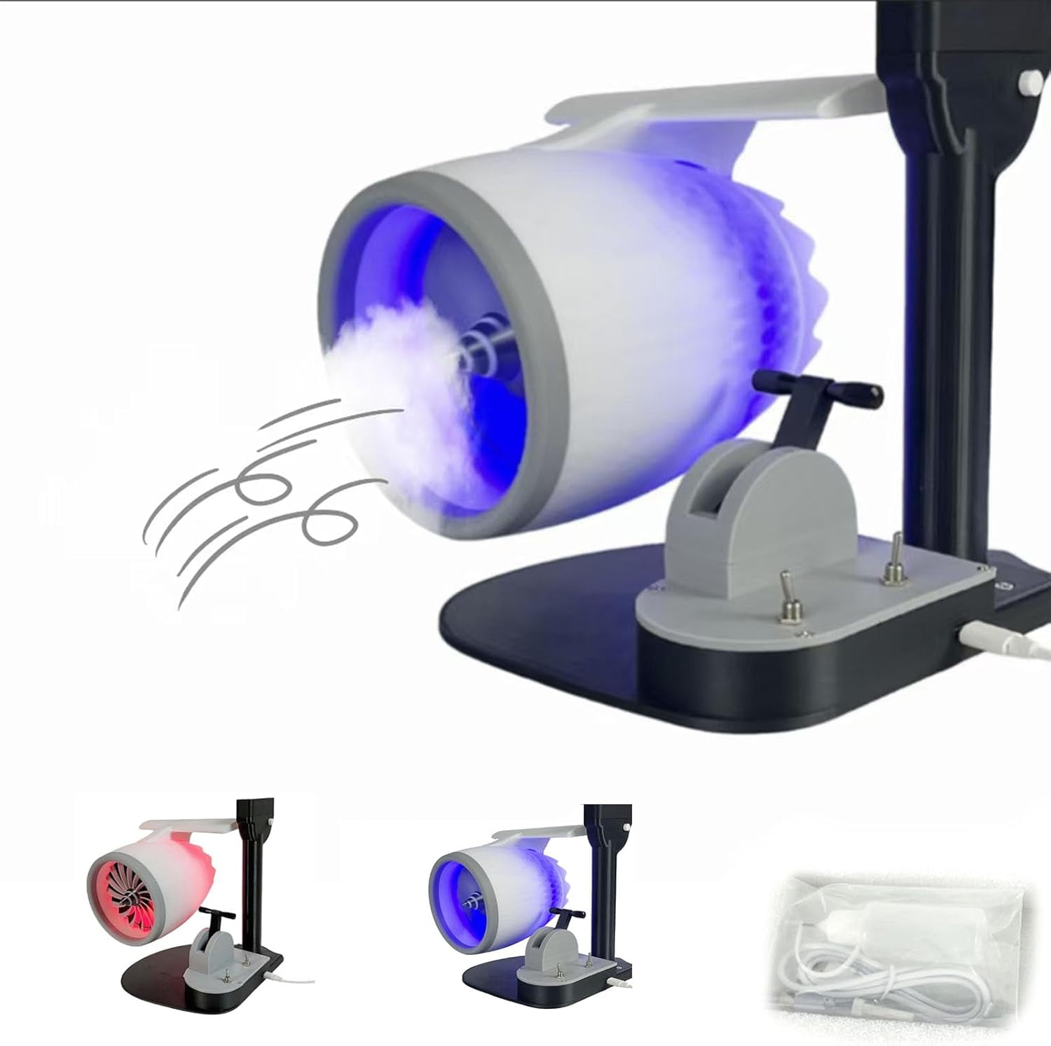 Turbojet Desktop Fan with Humidifier, Airplane Jet Engine Desk Fan, Jet ...