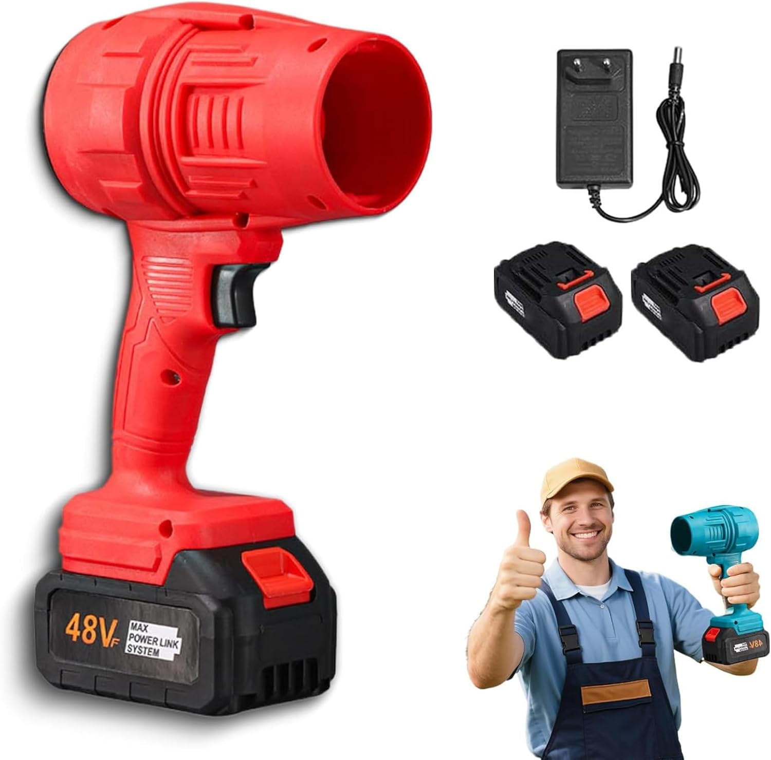 Turbosweep Cordless Power Blower, Dual Battery Multi Purpose Cleaner ...