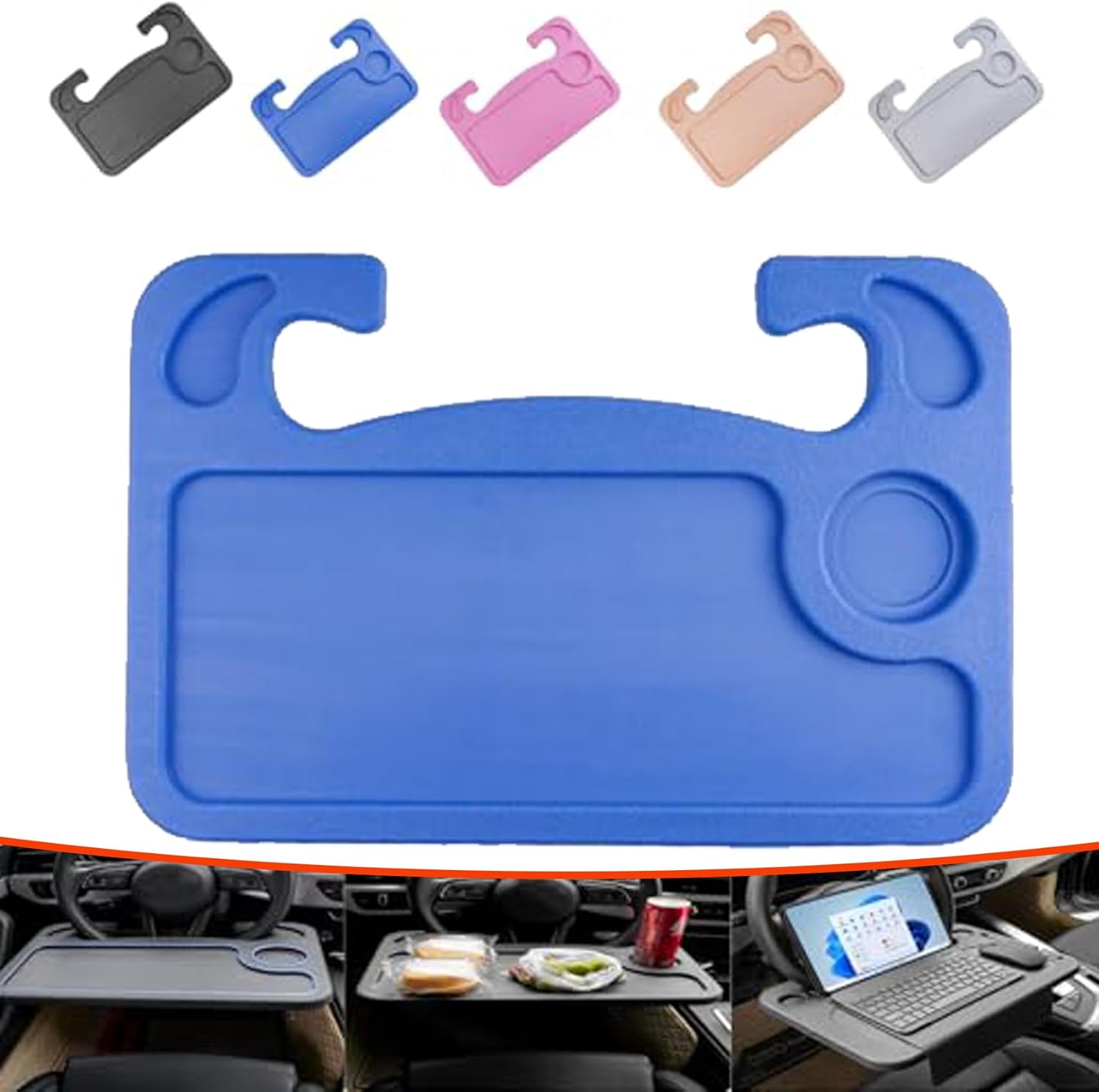 Turbotrack Tray, Turbo Track Tray, 2 in 1 Car Steering Wheel Tray ...