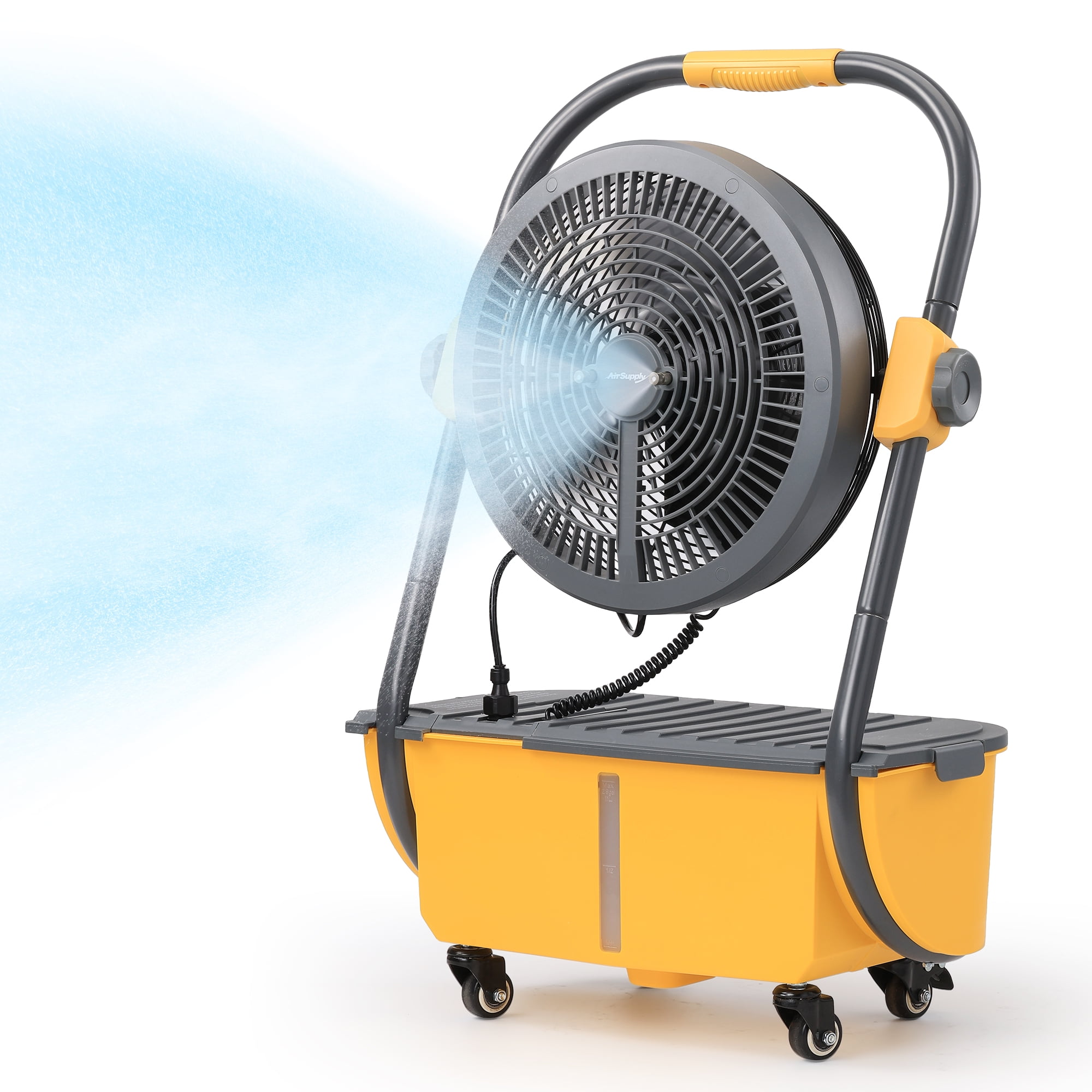 Turbro Cordless Misting Fan 19" 3 Speed 120° Oscillation Portable ...
