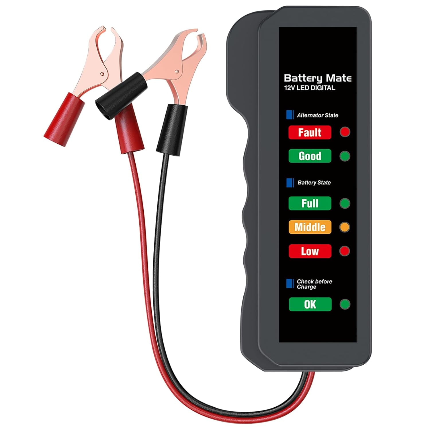 Turbz 12V Car Battery Tester and Alternator Tester, Automotive Load ...