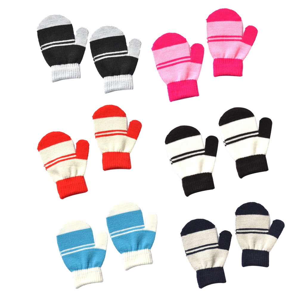 TureClos 1 Pair Toddler Mittens Supple Boys Girls Fingers Covers Hands ...