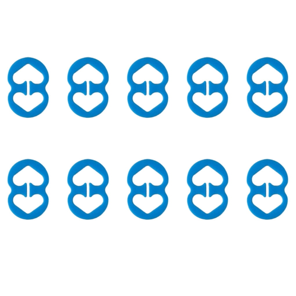 TureClos 10 Pieces ABS Women Bra Strap Clip Nonslip Heart Shape ...