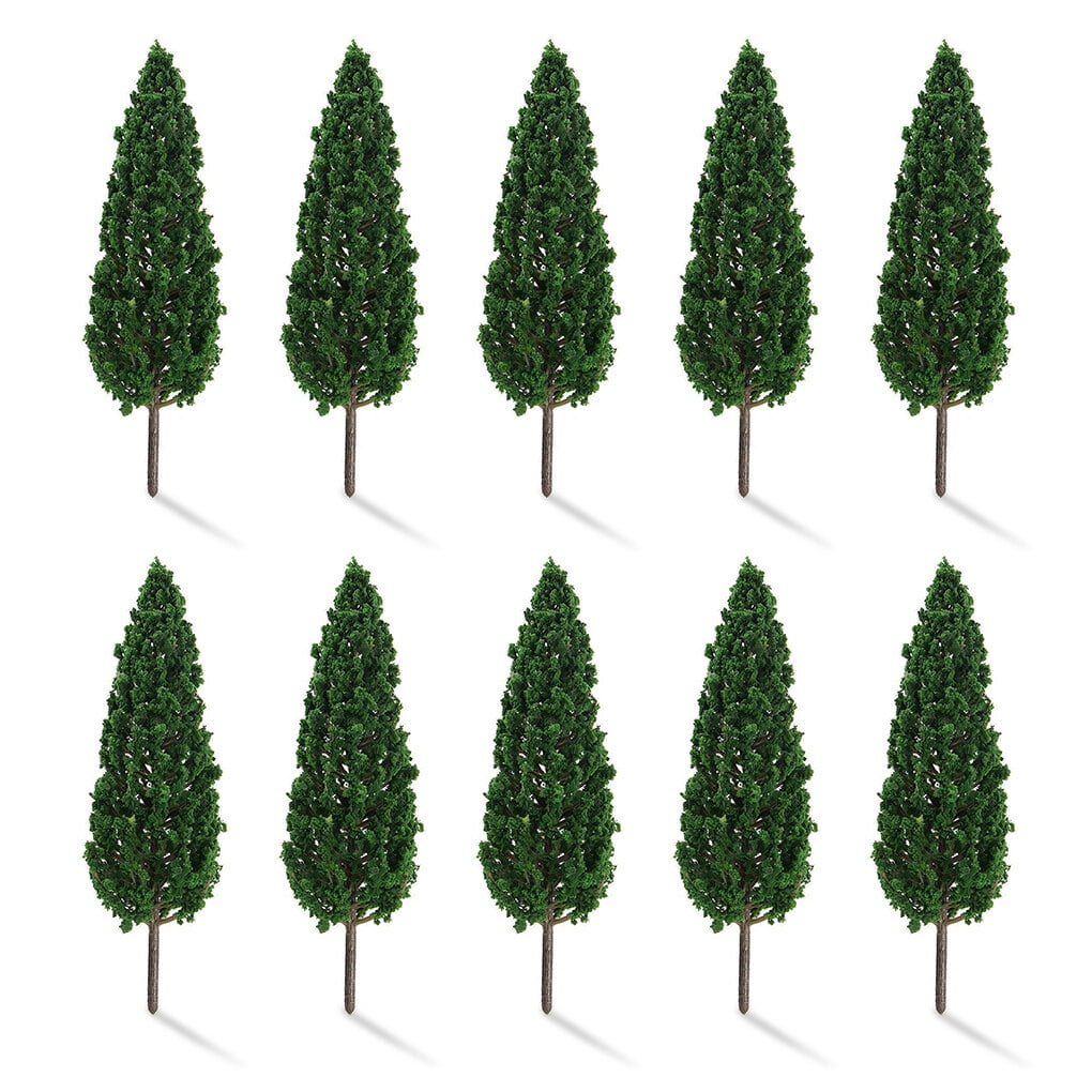 TureClos 10 Pieces Scenery Landscape Trees 16cm Micro Architecture ...