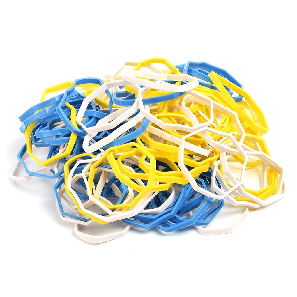 TureClos 100 PCS Colorful Rubber Band Elastic Permanent Staining ...