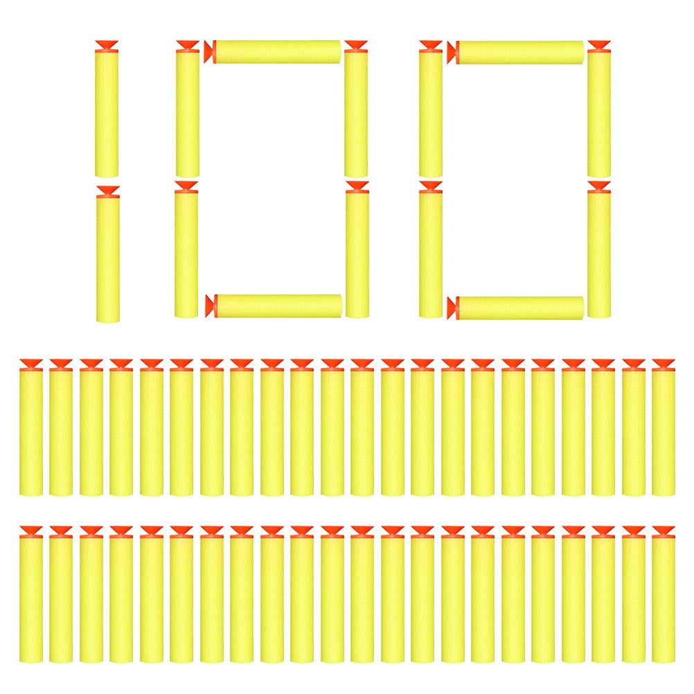 TureClos 100Pcs 7.2cm EVA Soft Bullets Suction Cup Head Refill Soft ...