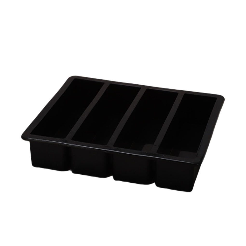 TureClos 4 Grid Silicone Mold Ice Cubes Rectangular Shape Complementary ...