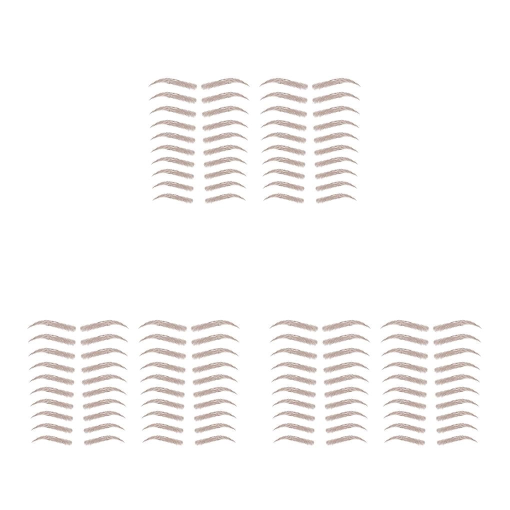 TureClos 6 Pieces Girls Eyebrow Tattoos Stickers Realistic Waterproof Makeup Sticker Girl ...