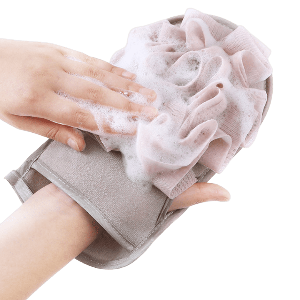TureClos Adults Portable Double Sided Exfoliating Shower Gloves Hotel ...