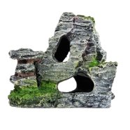 Creative Resin Material Wreck Sailing Boat Sunk Ship Destroyer Aquarium ...