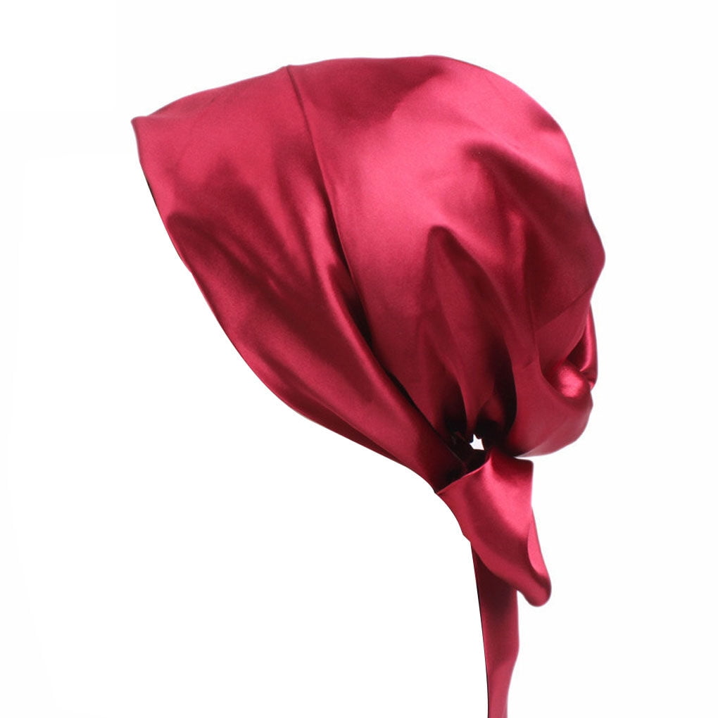 TureClos Bonnet Printed Women's Streamer Bow Hat Head Cover Headwrap ...