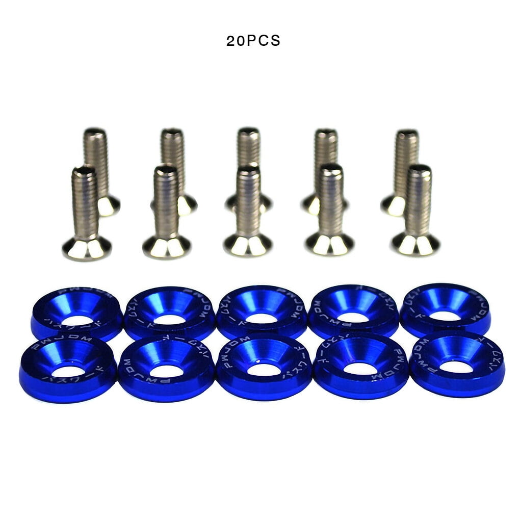 TureClos Car Fender Washer Bolt Screw Colorful Concave Washer Screw ...