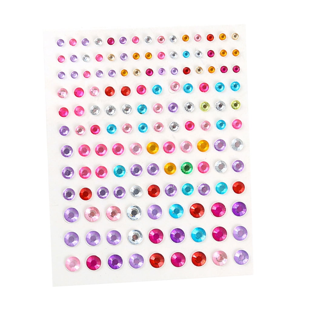 TureClos Eye Body Face Gems Rhinestone Stickers Self Adhesive No Glue ...