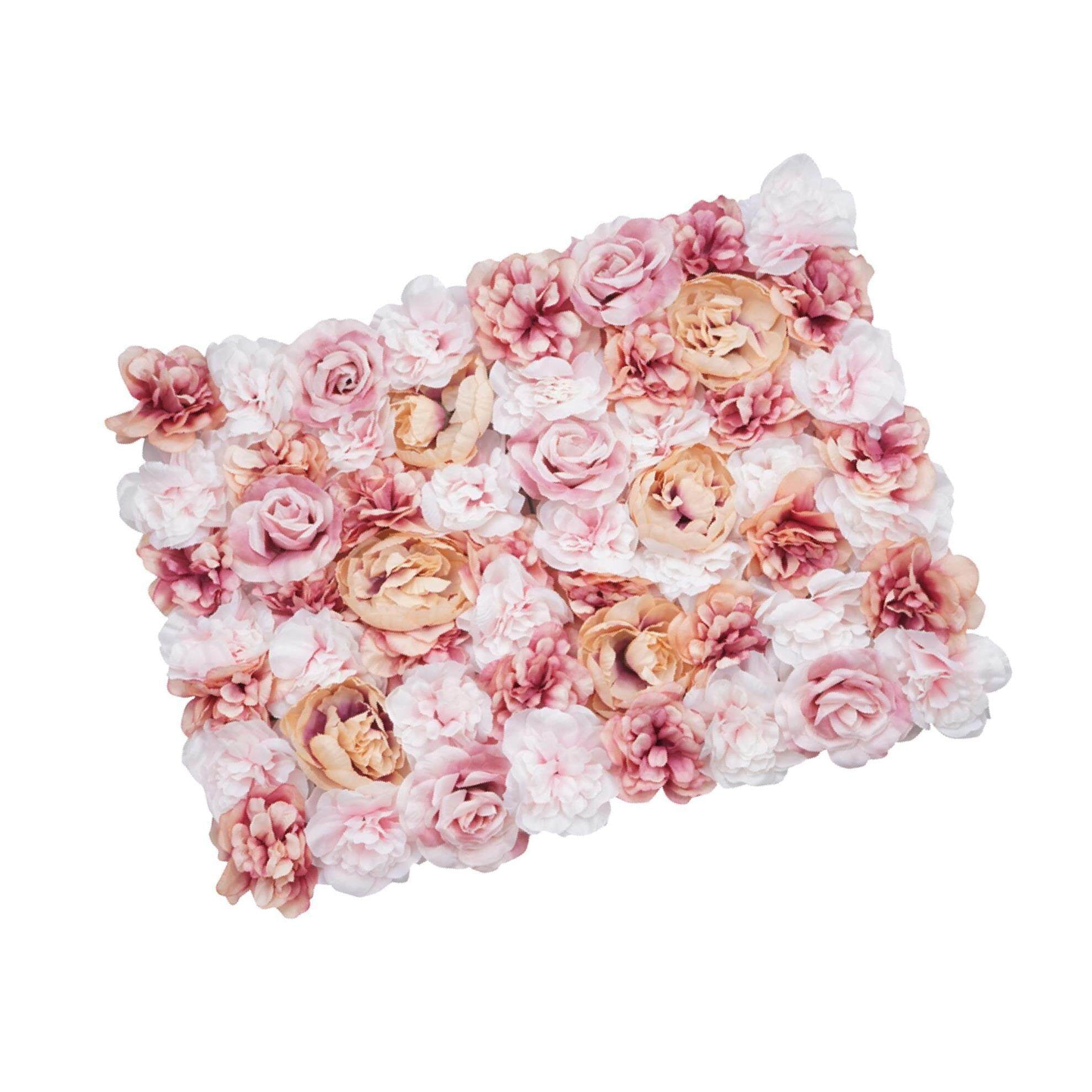 TureClos Flower Wall Decor 3D Flower Wall Panel Silk Flowers for ...