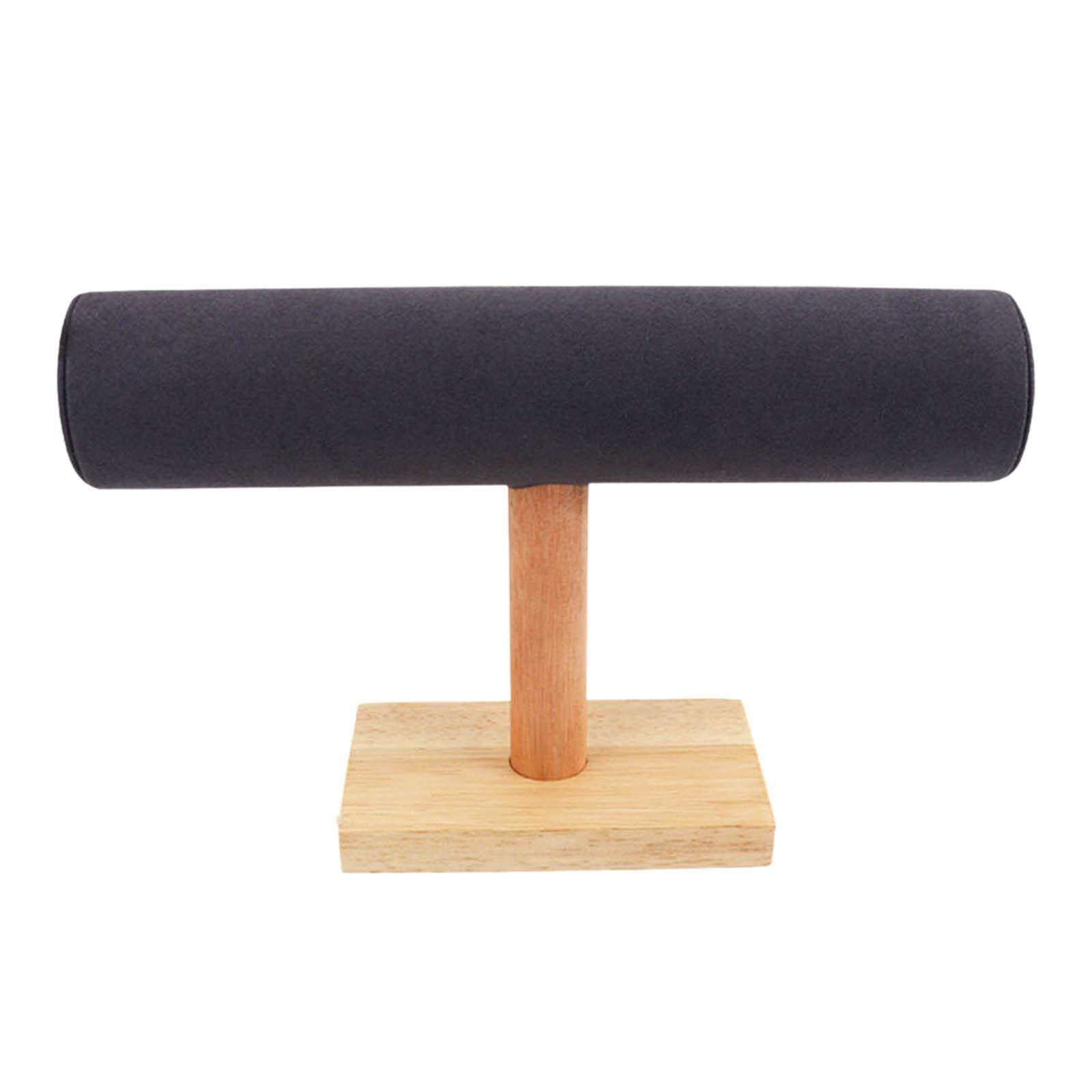 TureClos Jewelry Display Stand Storage Holder T Bar Wooden Wrist Watch ...