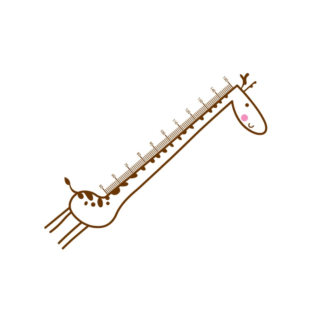 TureClos Kids Height Measure Wall Stickers Indoor Walls Decals Scene ...