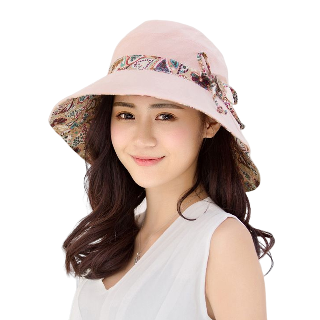 TureClos Summer Outdoor Travel Beach Women Wide Brim Hat Girl Sun Cap ...