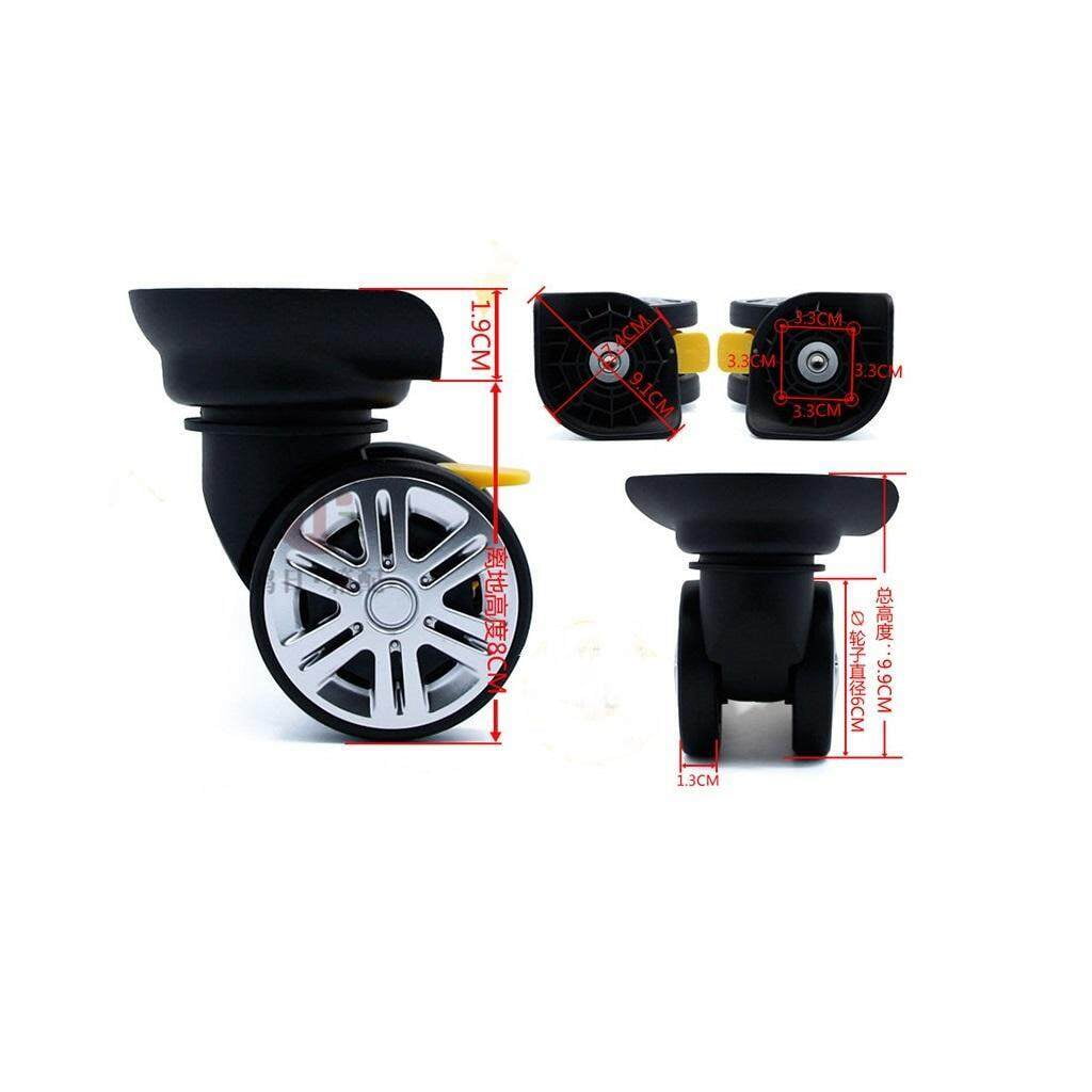 TureClos Universal Brake Suitcase Luggage Casters Replacement Wheels ...