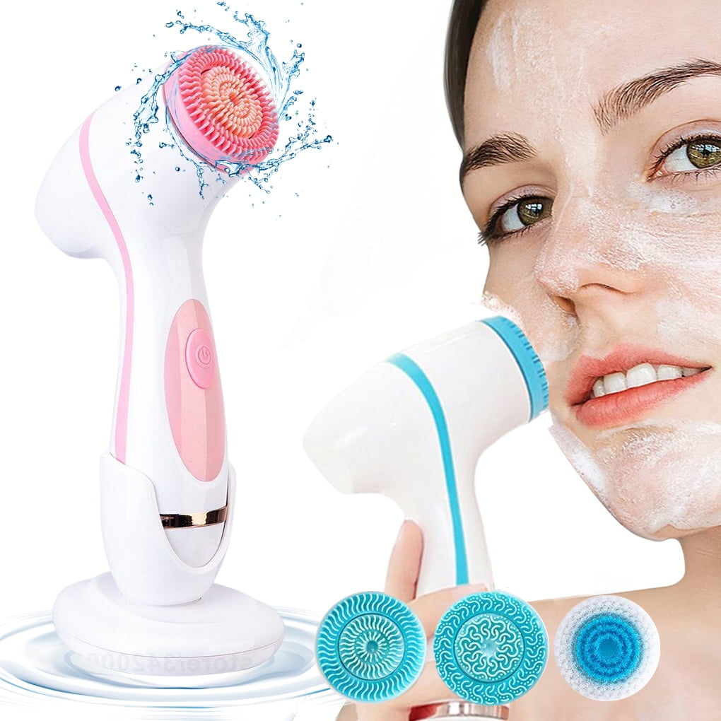 TureClos Upgraded Version Women 3-in-1 Silicone Facial Cleansing Brush ...